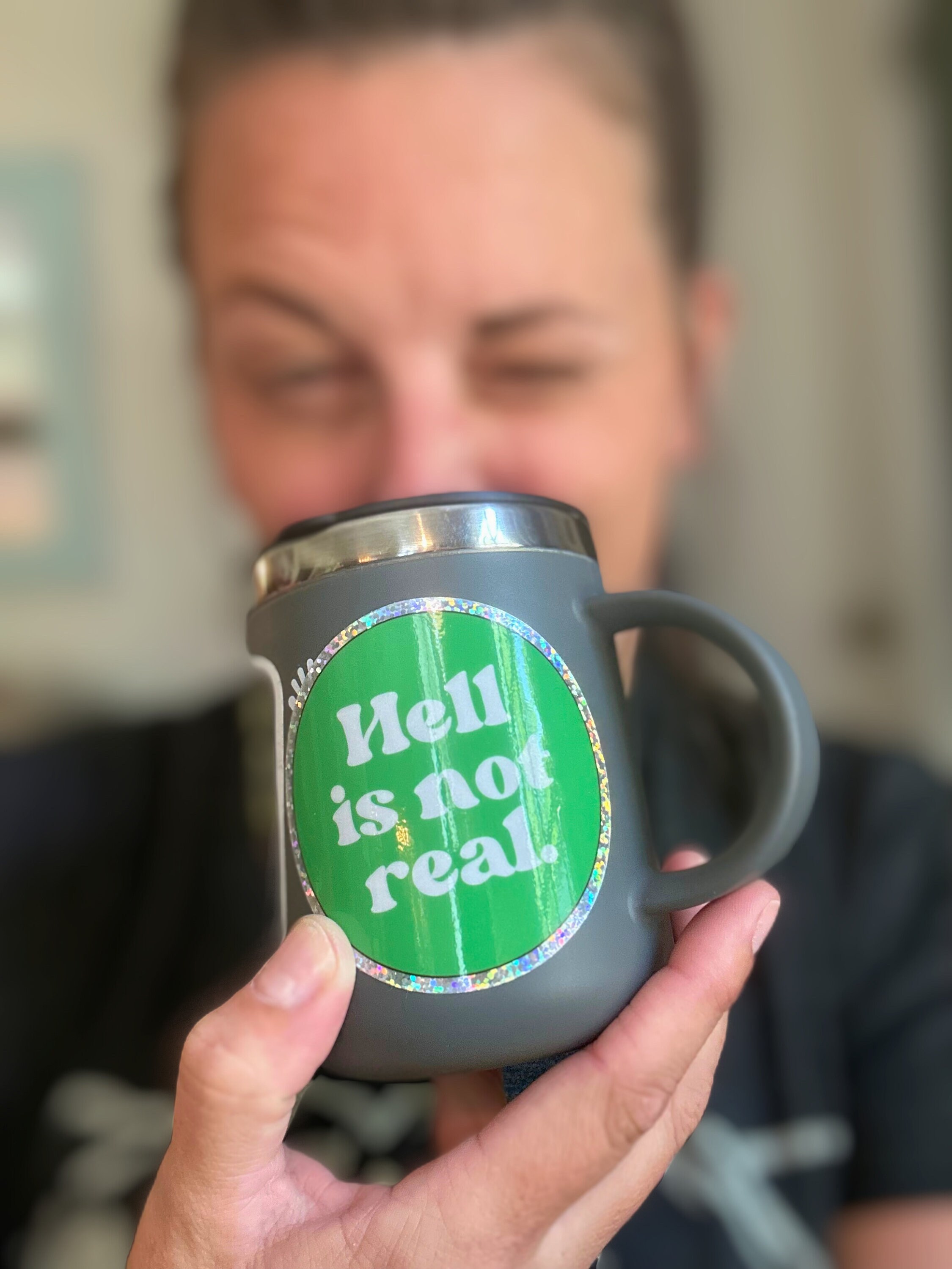 Hell is Not Real Sticker Atheist, Secular, Non-religious Vinyl Decal ...