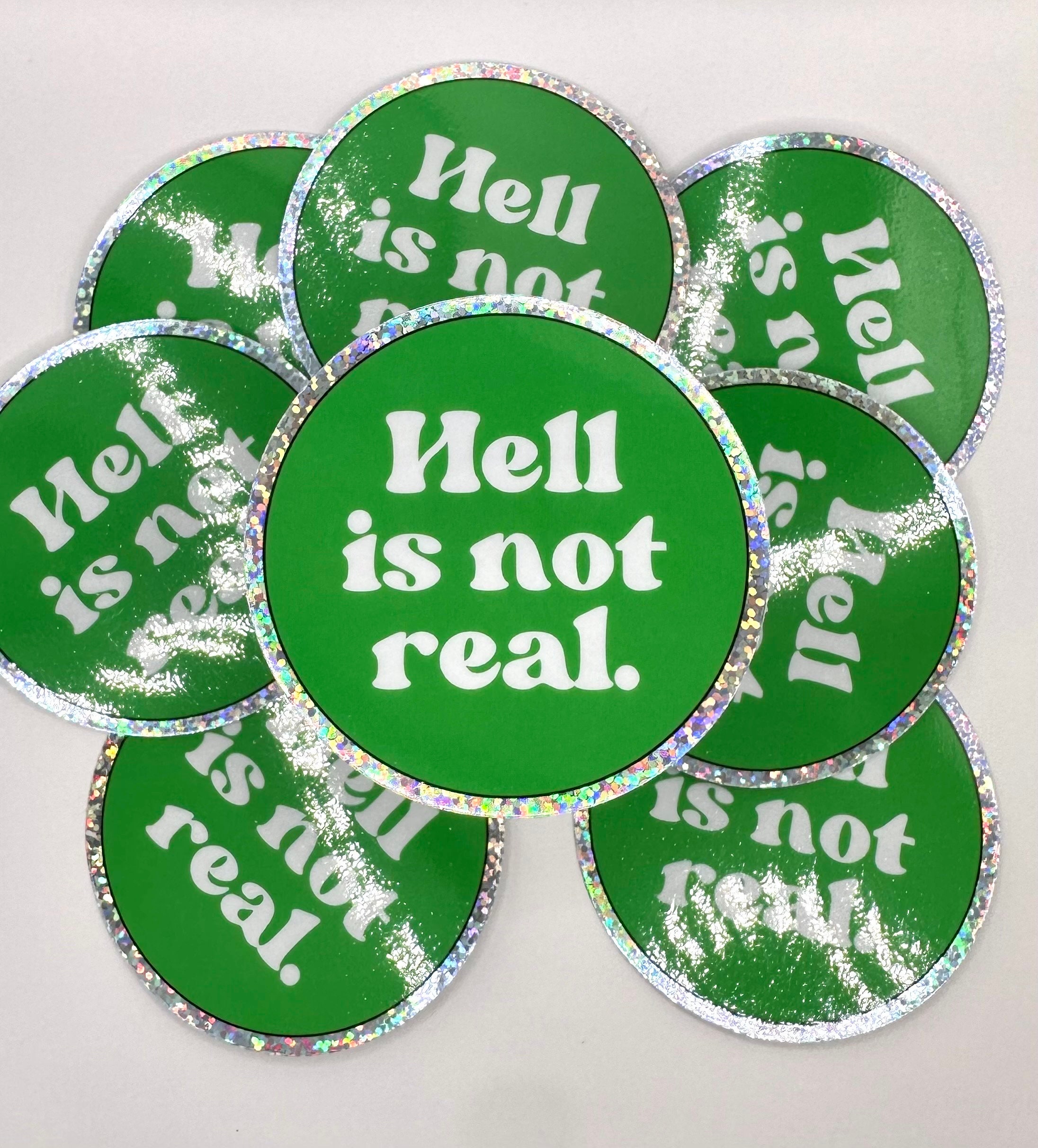 Hell is Not Real Sticker Atheist, Secular, Non-religious Vinyl Decal ...