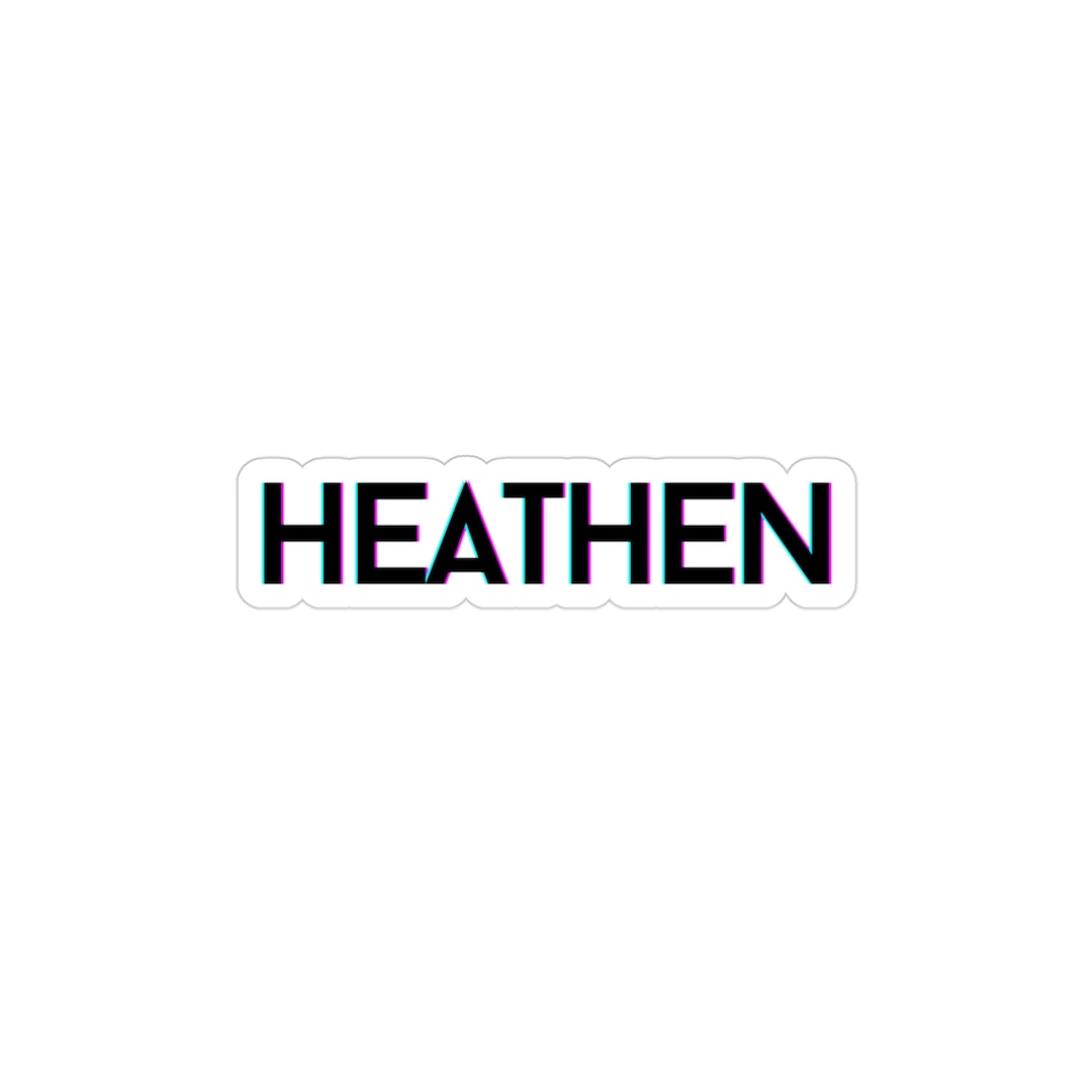 Heathen Transparent Sticker - Etsy