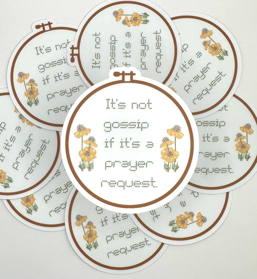Prayer Request Sticker | Sinful Sticker Shop - Etsy