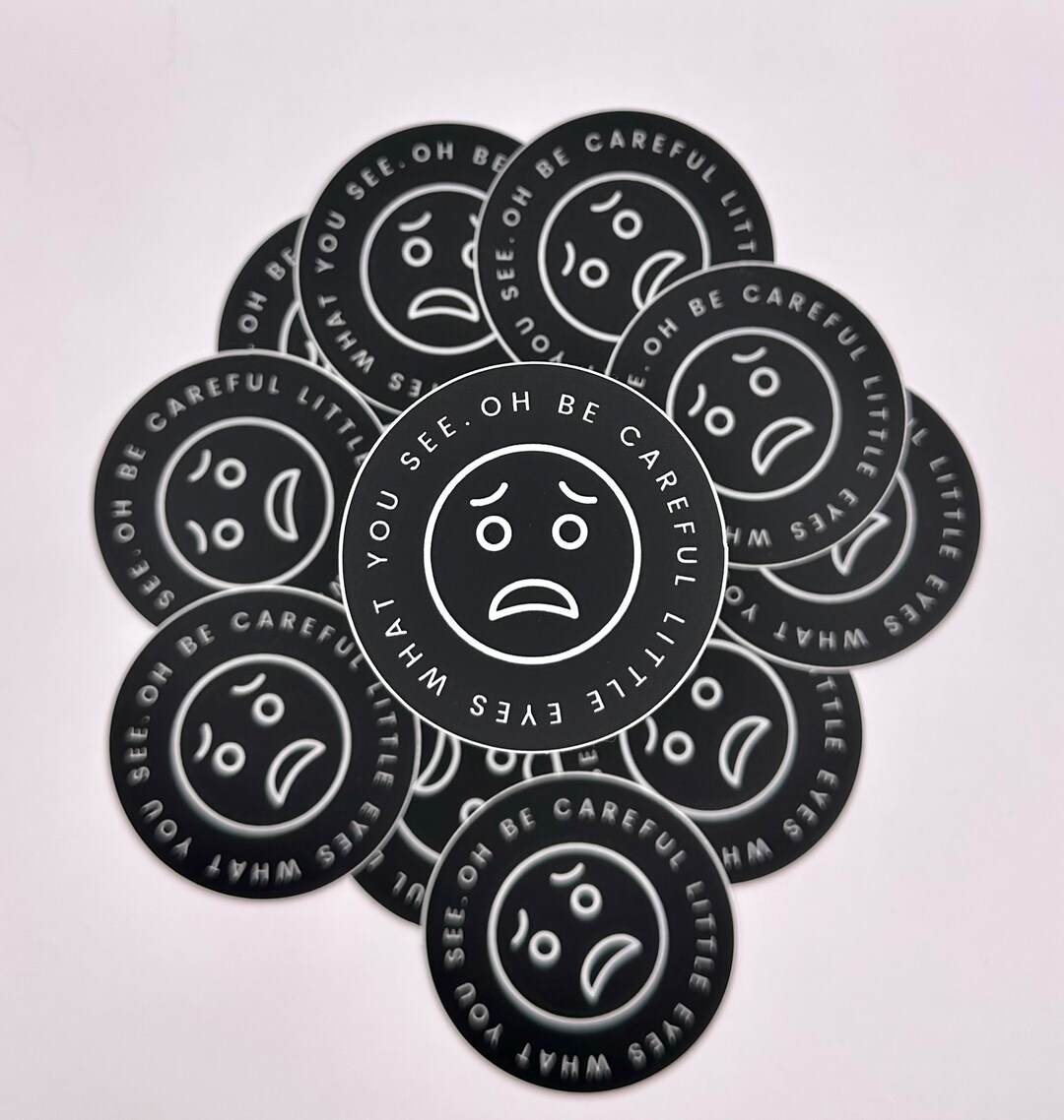 Be Careful Sticker | Sinful Sticker Shop - Etsy