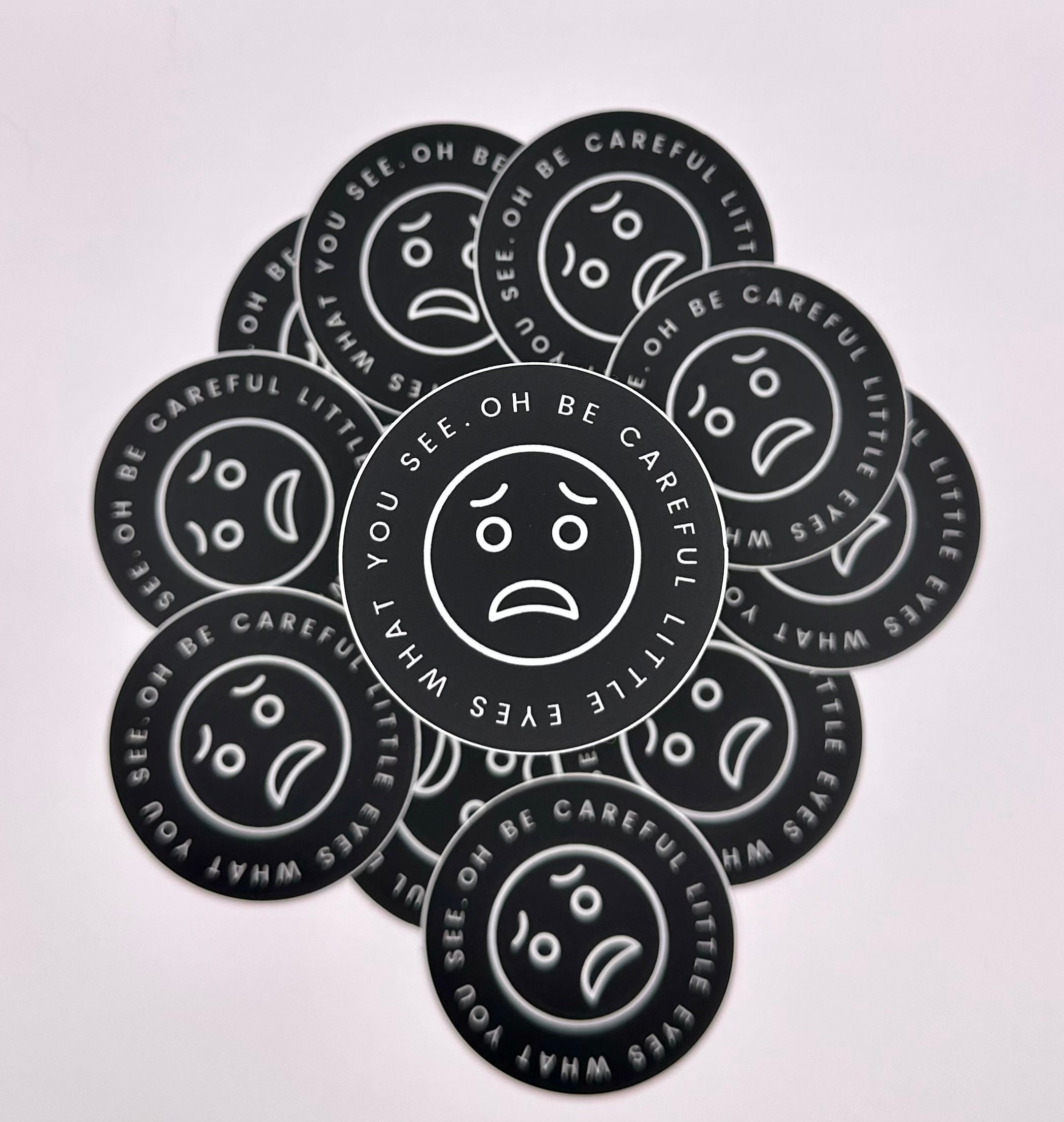 Be Careful Sticker | Sinful Sticker Shop - Etsy