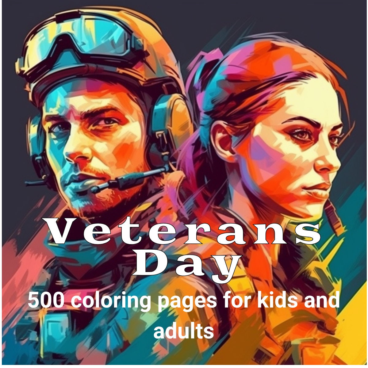 500 Coloring Pages, Military, Veterans Day for Adults and Kids ...