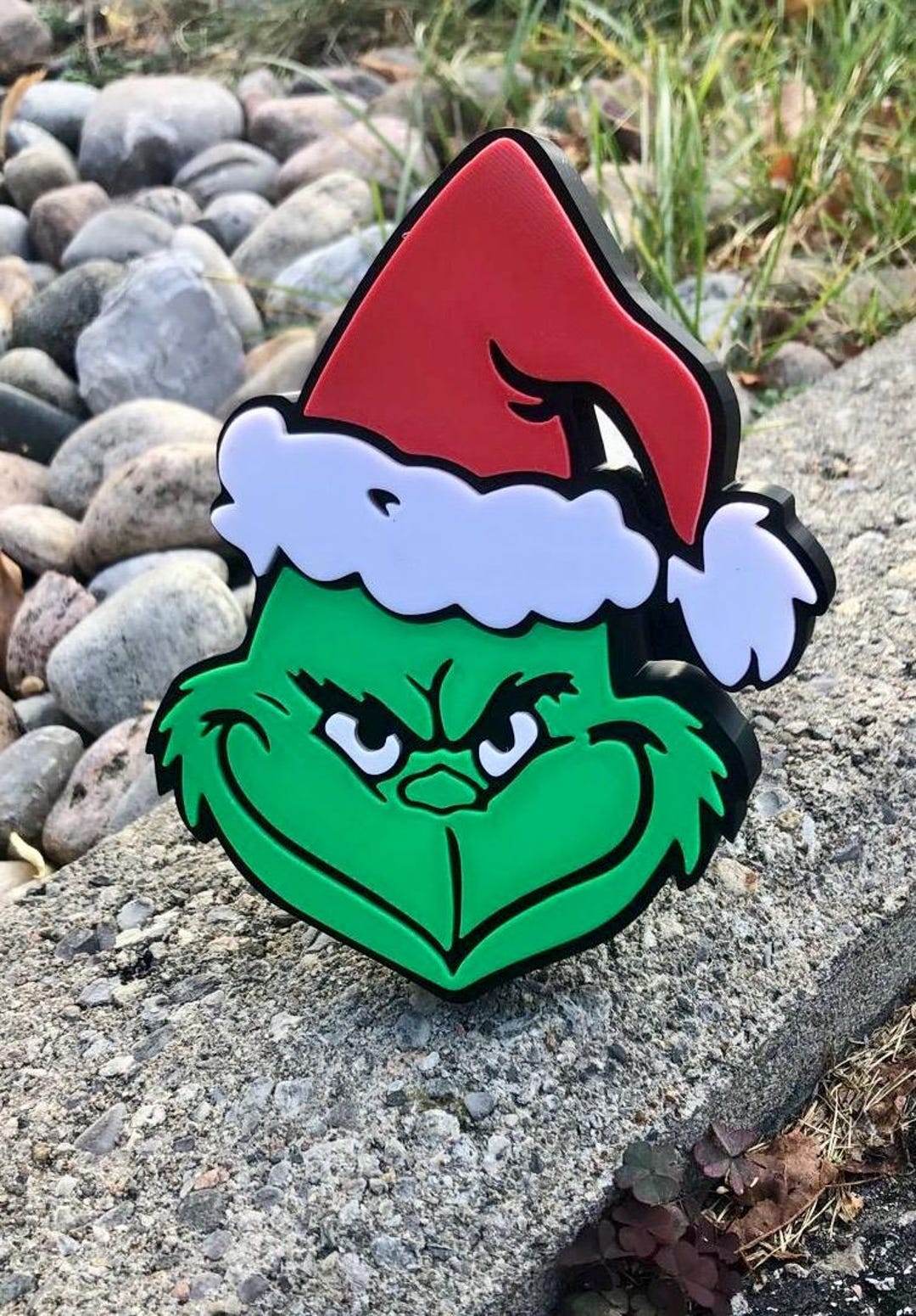 Grinch Hitch Cover, Free Hitch Pin, Christmas/holiday Decoration for ...