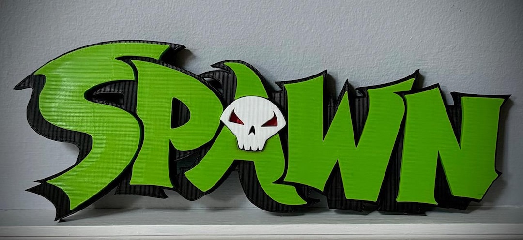 Spawn Action Figure Logo | Fan Art | High Quality 3D Print | - Etsy