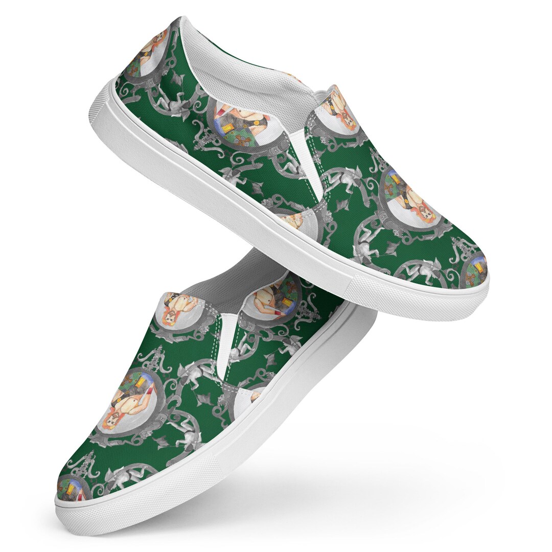 Men’s Slip-on Canvas Shoes-celtic Rogue - Etsy