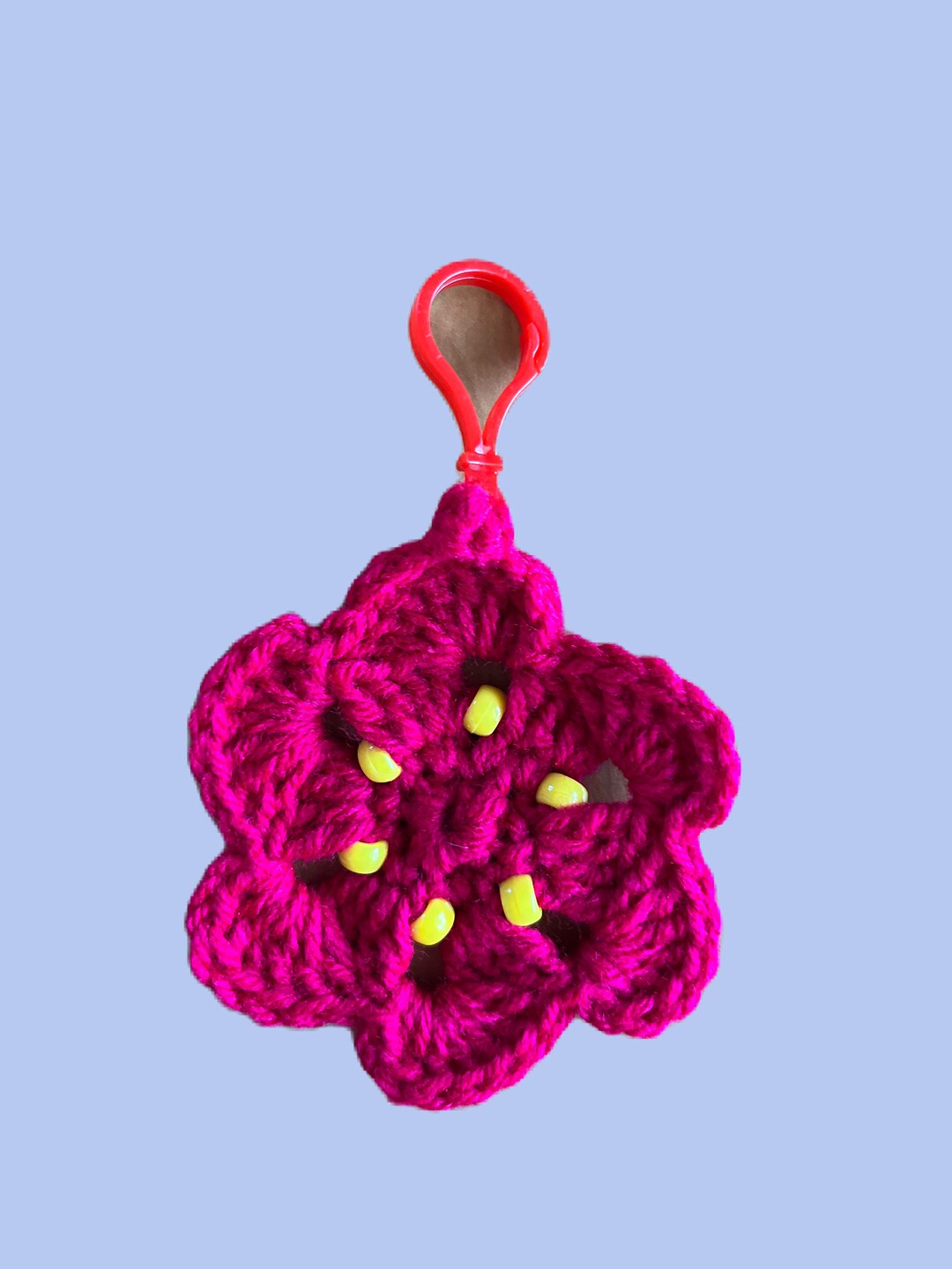 Hand Crocheted Sensory Toy Fidget Stim Keychain With Beads to Relieve ...