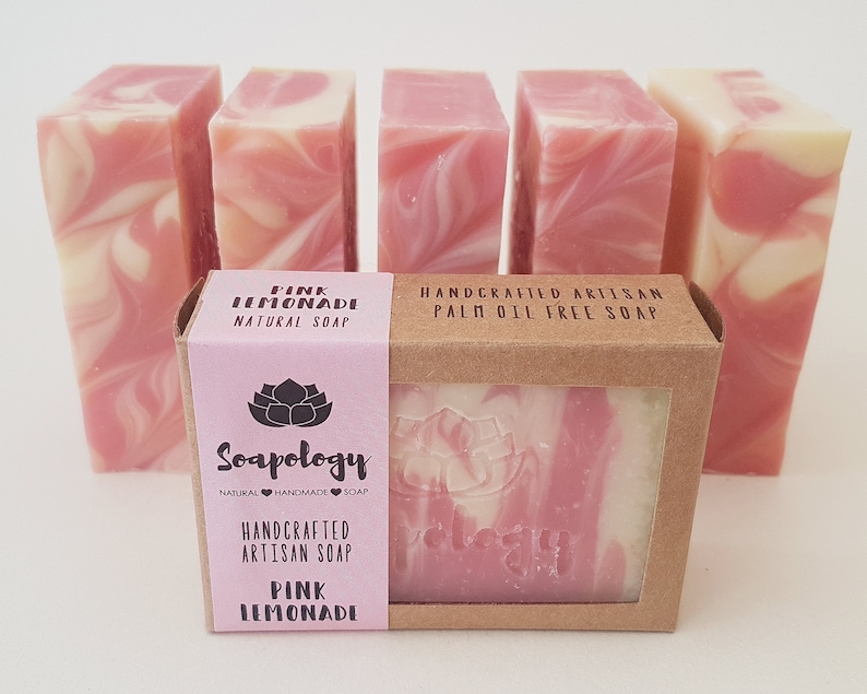 Pink Lemonade Natural Artisan Soap Bar - Etsy