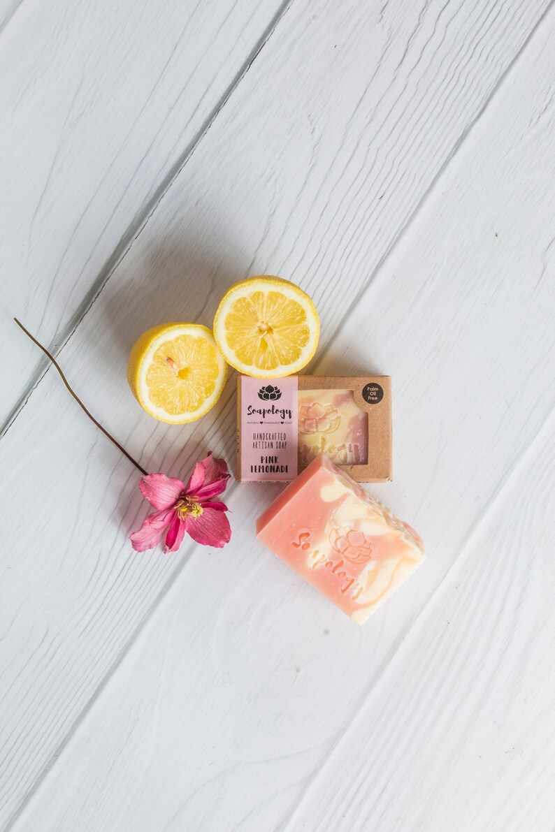 Pink Lemonade Natural Artisan Soap Bar - Etsy