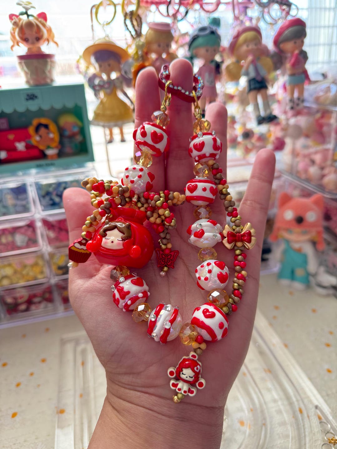 Popmart Skull Panda Dimoo Sweet Bean Handmade Keychain or Phone Charm ...