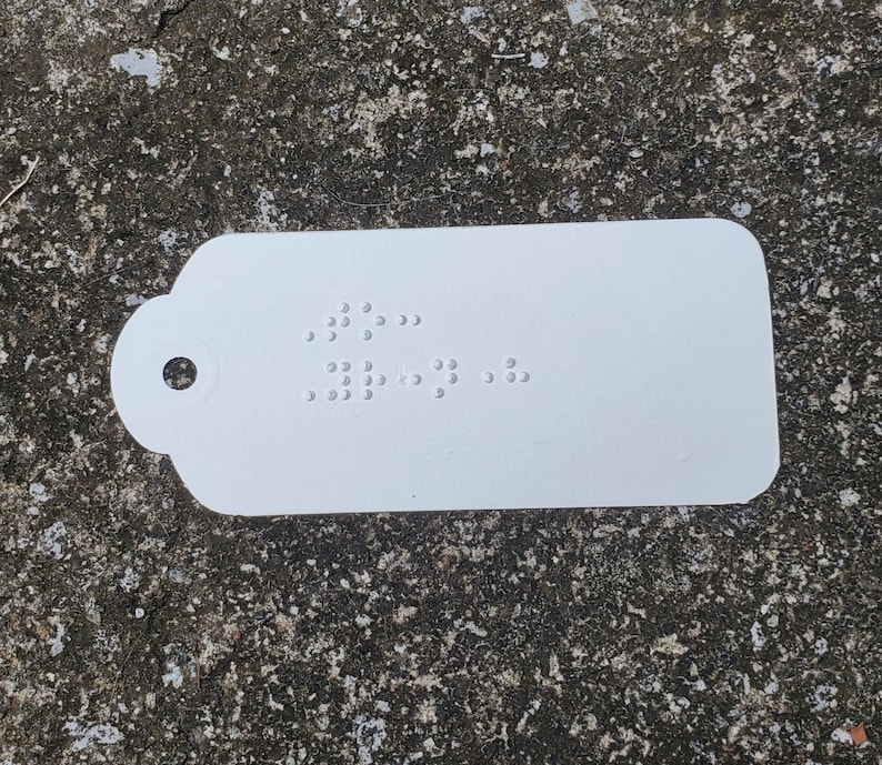 Custom Braille Gift Tags - Three Sizes Available, Great for Holidays ...