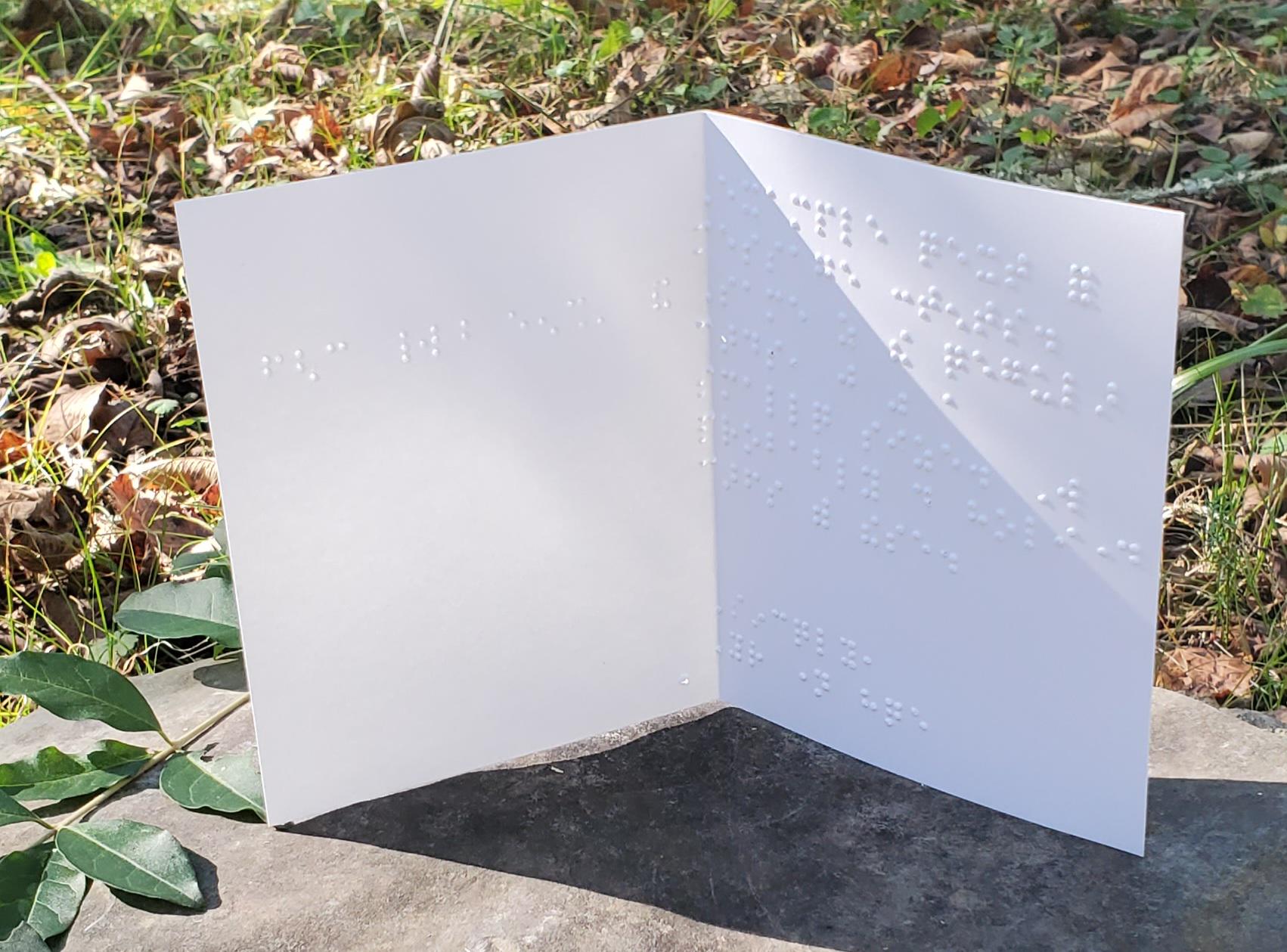 Custom Mini Braille Greeting Card Great for Holidays and Special ...