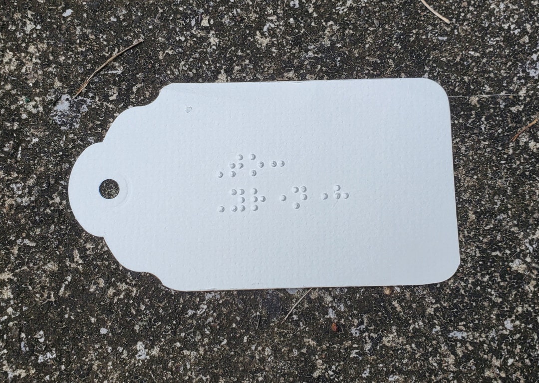 Custom Braille Gift Tags - Three Sizes Available, Great for Holidays ...