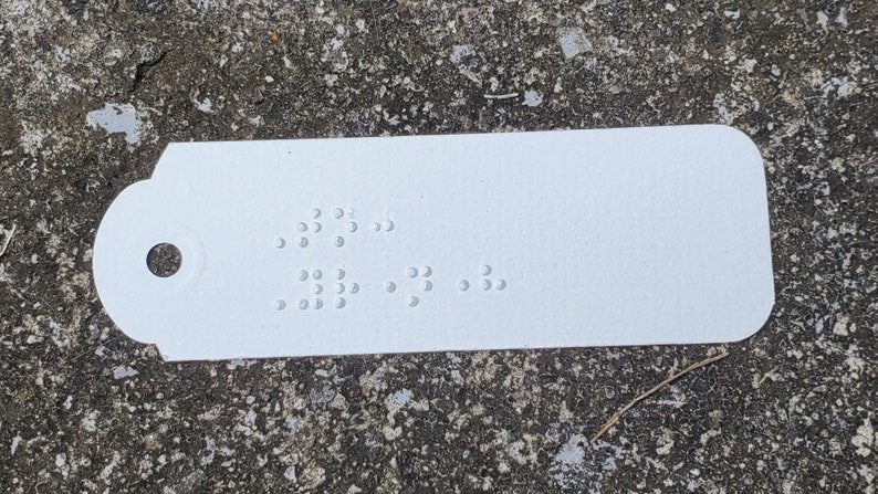 Custom Braille Gift Tags Three Sizes Available, Great for Holidays and ...