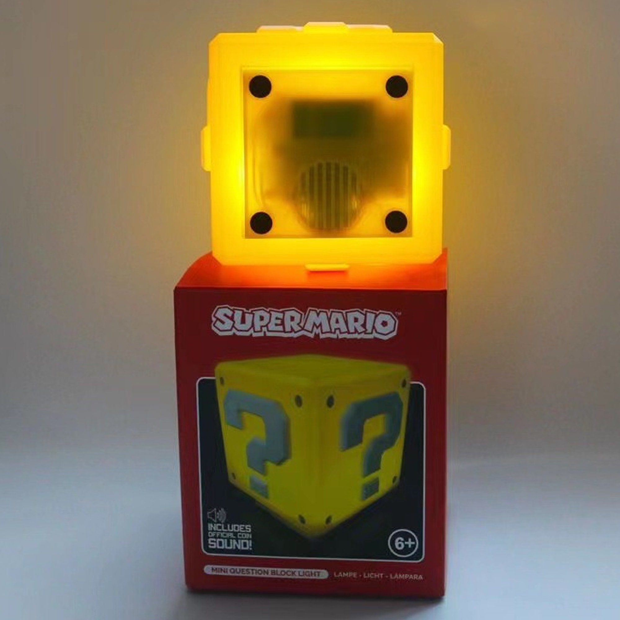 Mario LED Question Mark Sound Charging Small Night Light Block - Etsy