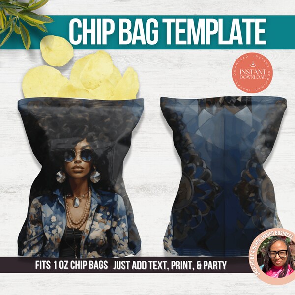 Denim and Diamond Chip Bag - Etsy