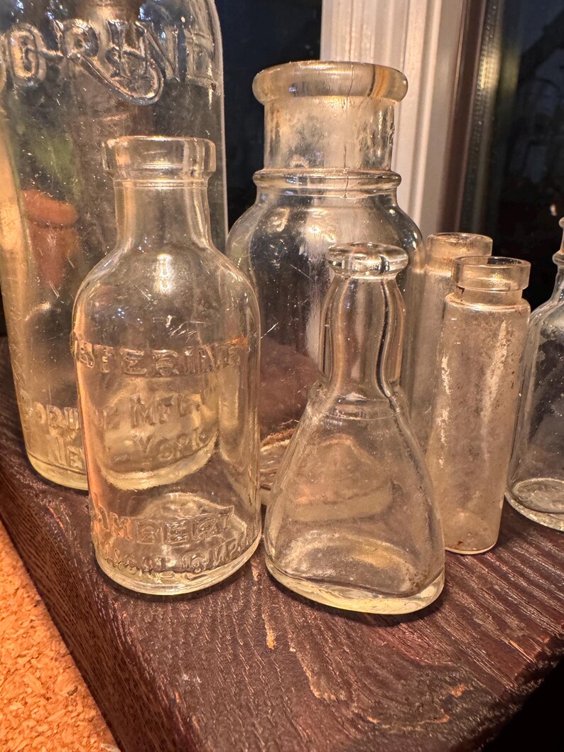 1920’s Antique Medicinal Bottles & Miniatures (set of 7) - Etsy