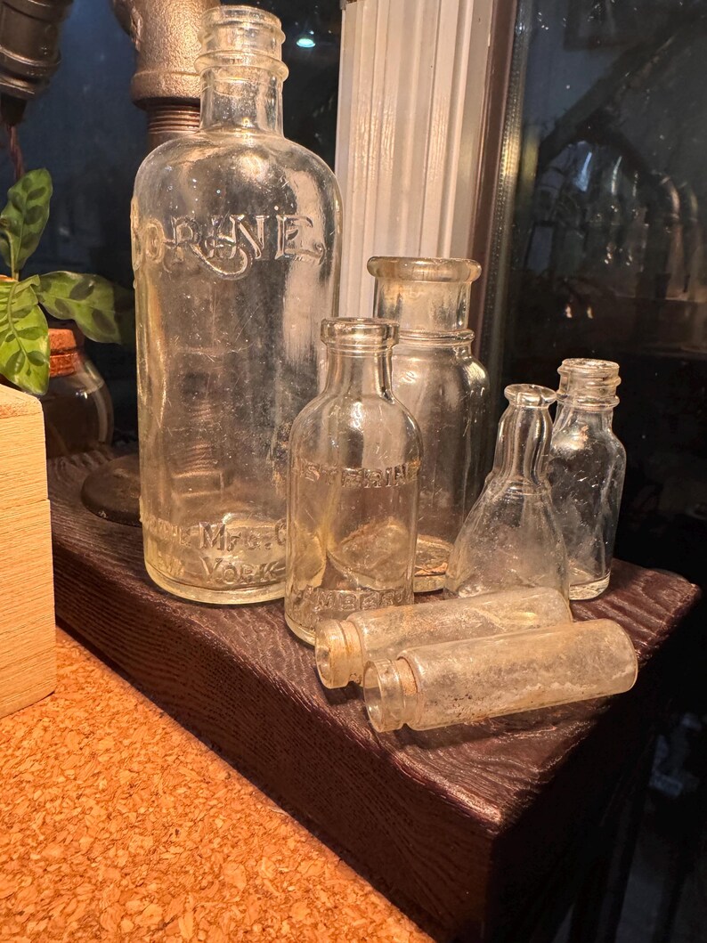1920’s Antique Medicinal Bottles & Miniatures (set of 7) - Etsy