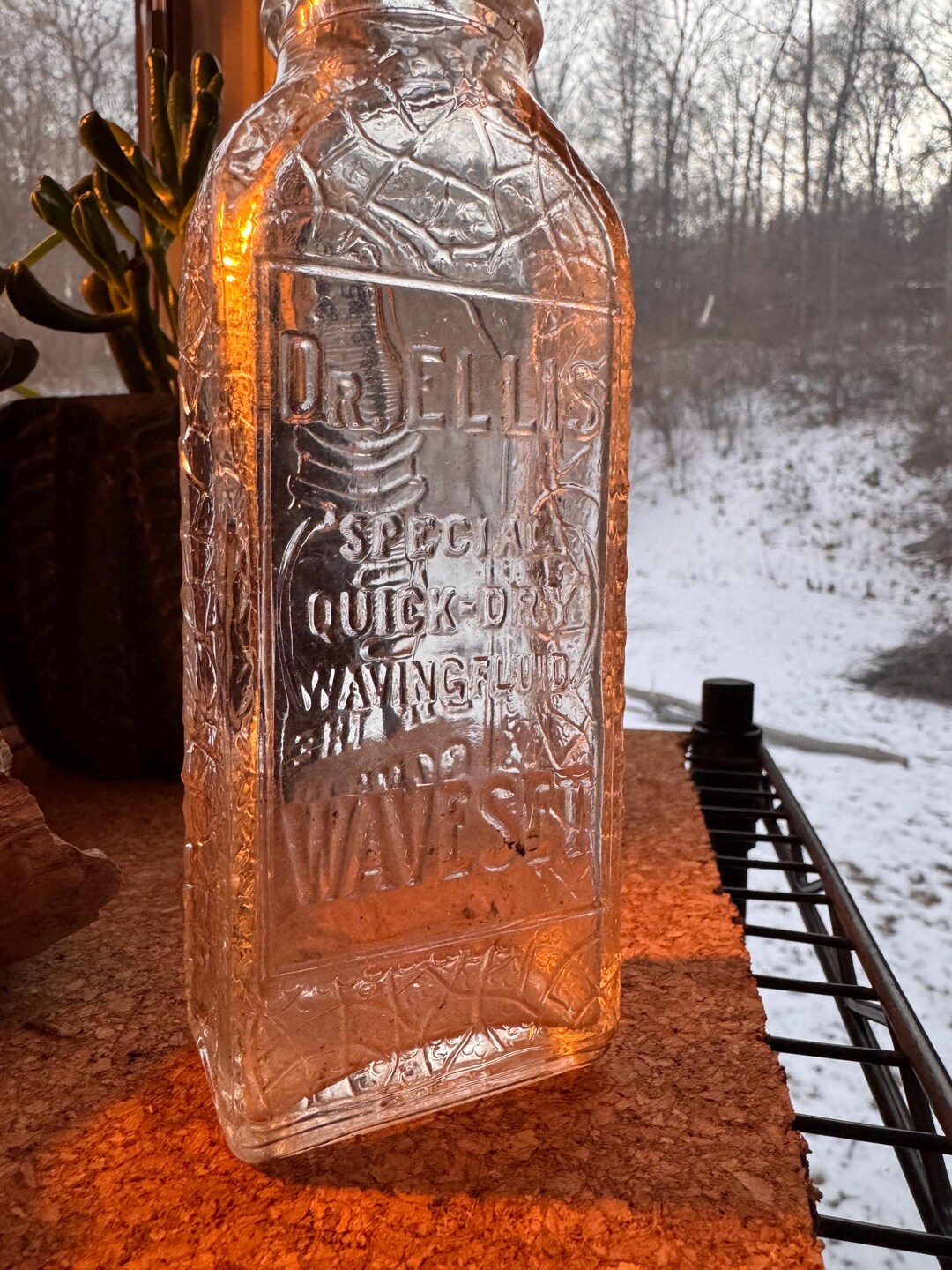 Antique Dr. Ellis “ Wave Set” Hair Product Bottle - Etsy