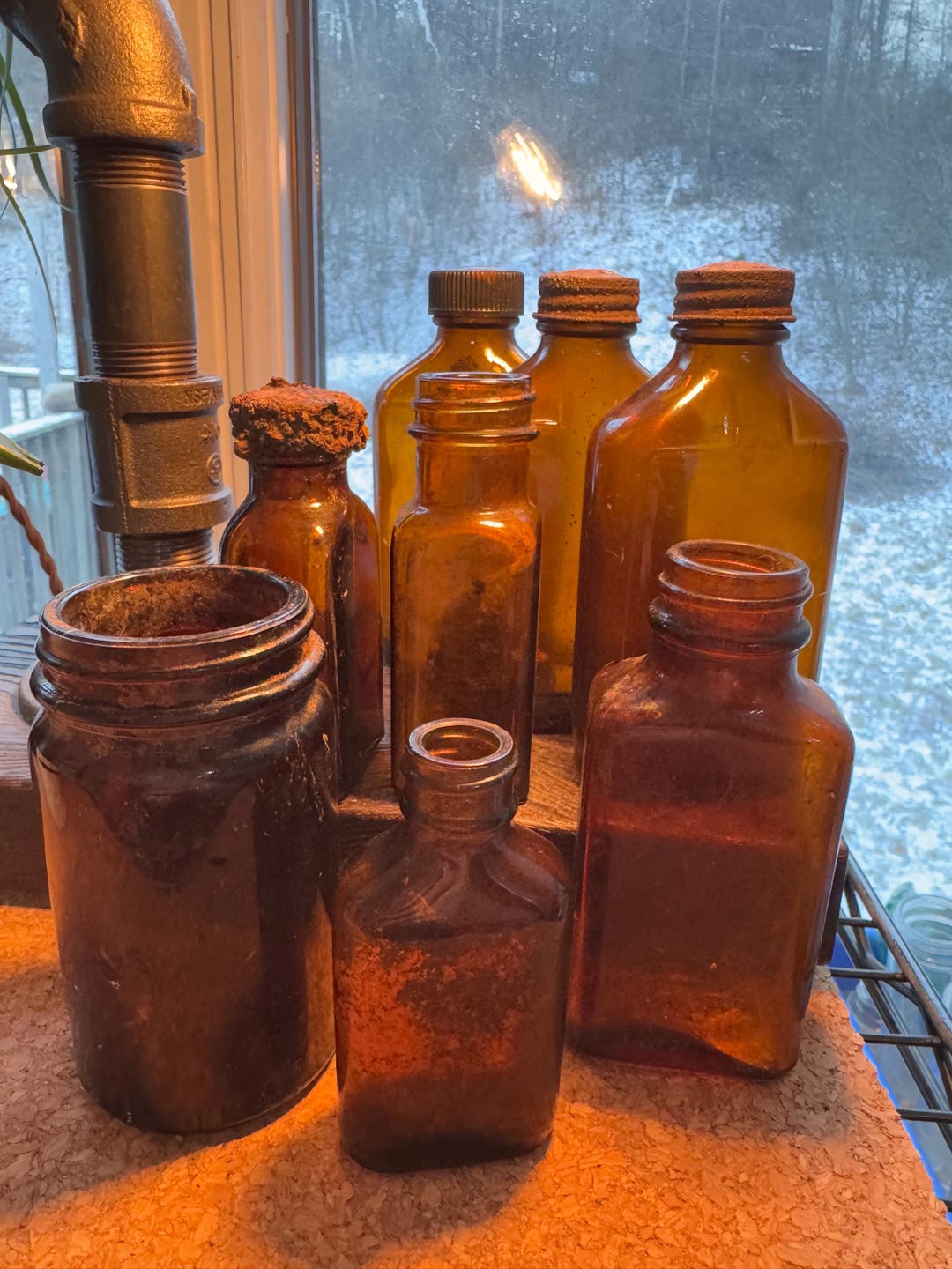 1930’s Antique Amber Bottles & Miniatures (set of 8) - Etsy