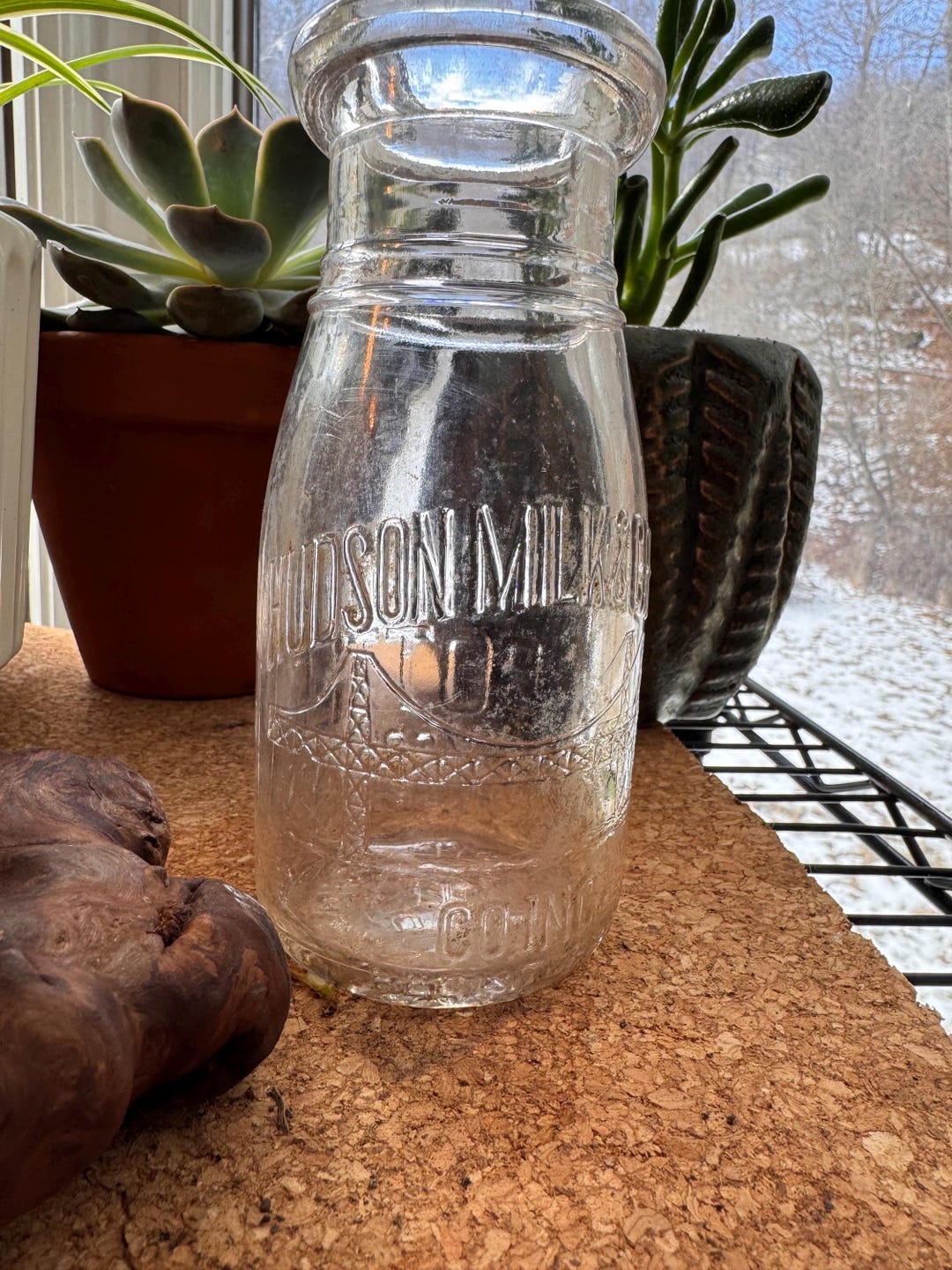 Antique 1930s Half-pint hudson Milk & Cream Mt. Vernon NY Creamer ...