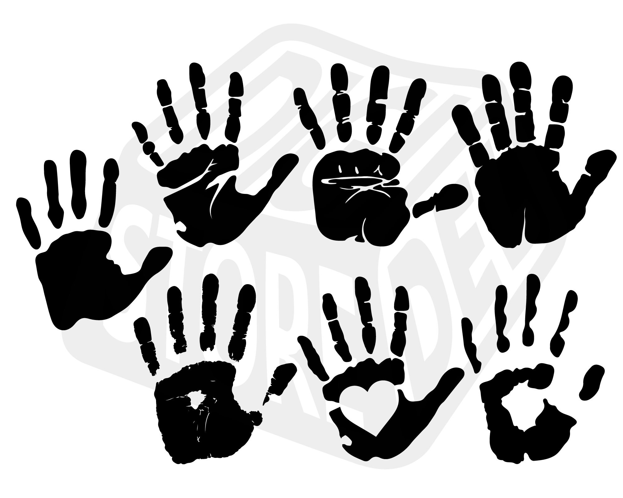 Handprint SVG, Handprint Bundle SVG PNG Silhouette Digital Download - Etsy
