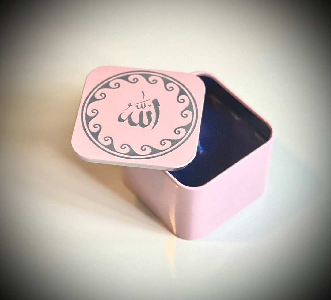 Scented Arabic Islamic Calligraphy Art on Tin Container Candles in Many ...