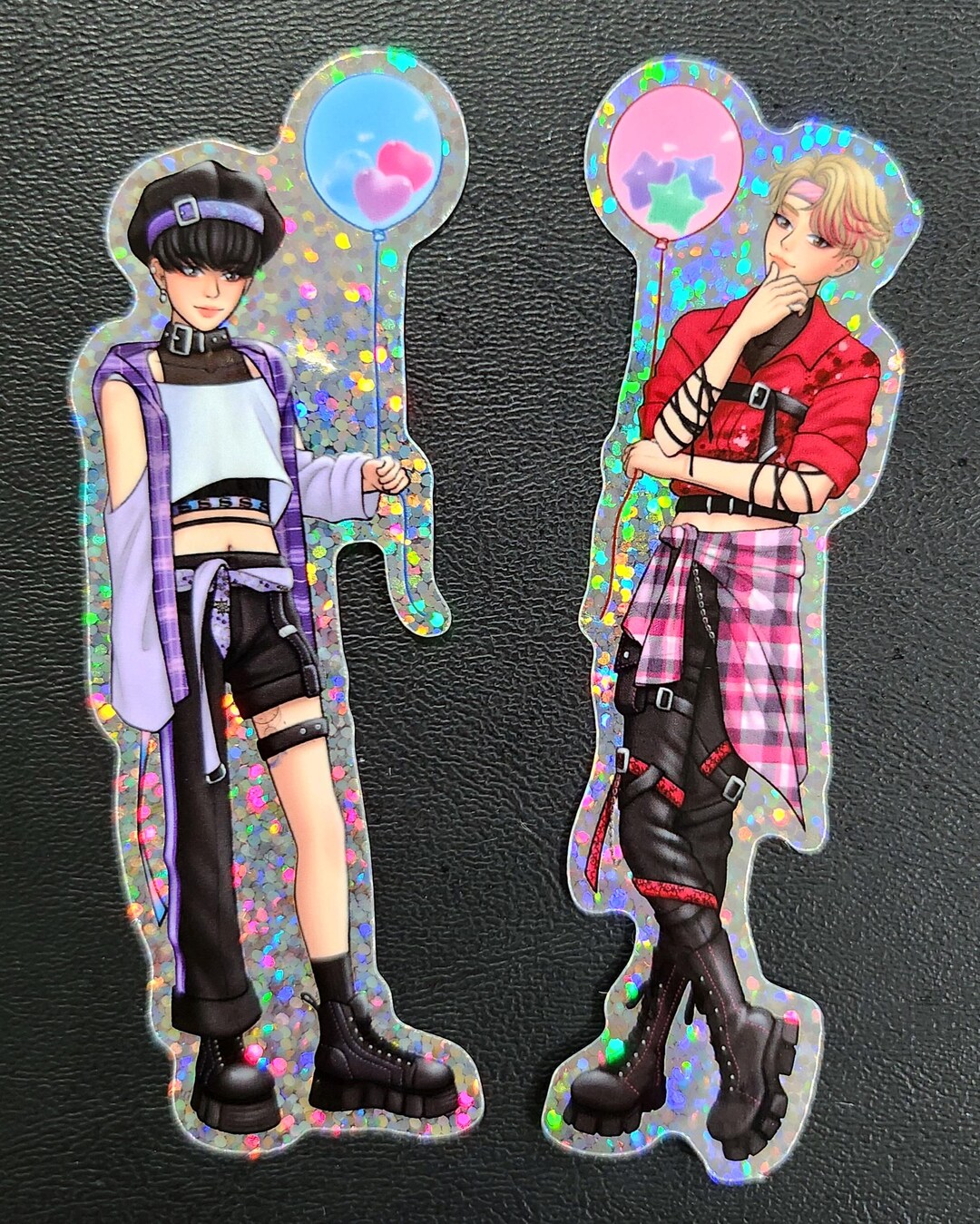OC Balloon Glitter Stickers A Mark That Lasts Forever BL Webcomic Yaoi ...
