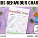 Behaviour Chart for Kids Printable, Editable Good Behaviour Tracking ...