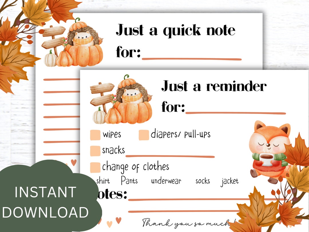 Daycare Printable Daycare Note Home Cute Boho Rainbow Digital Daycare ...