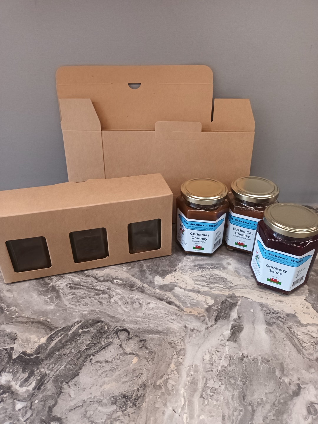 3 Jar Gift Boxes 3 Windows - Pack of 10 - Etsy UK