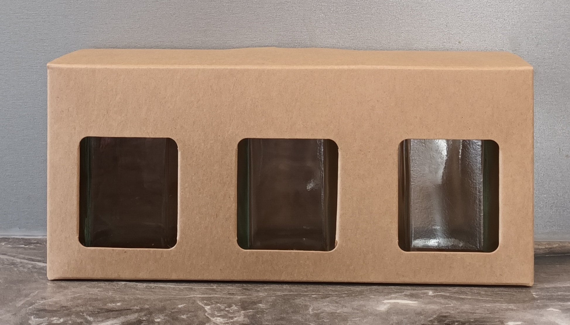 3 Jar Gift Boxes 3 Windows - Pack of 10 - Etsy UK