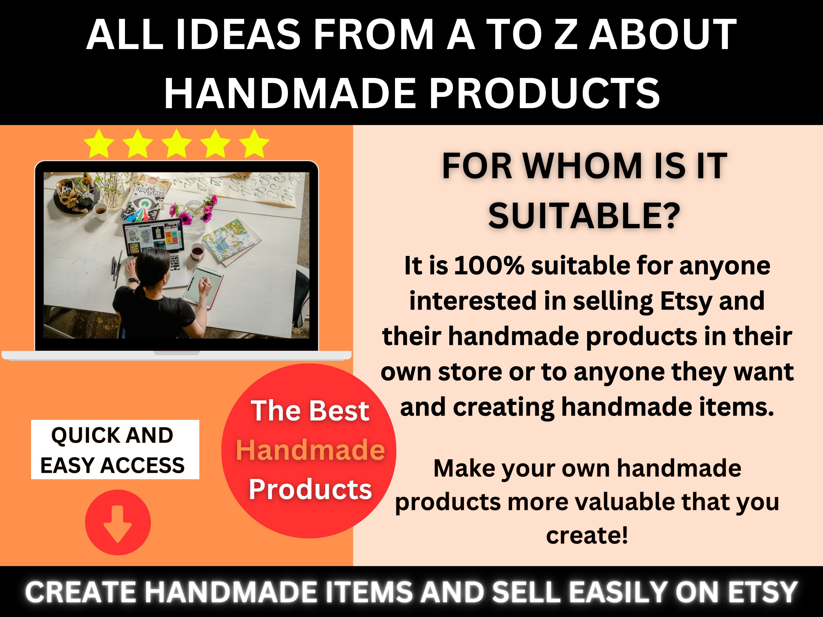 100 Handmade Product Ideas to Create and Sell Today for Active - Etsy ...