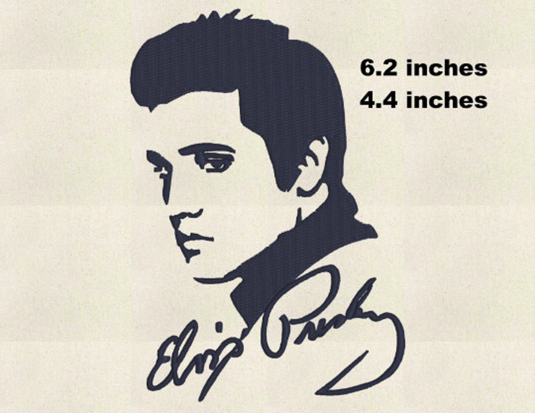 Elvis Digital Embroidery Files Made for 5x7 Hoop Instant Download - Etsy