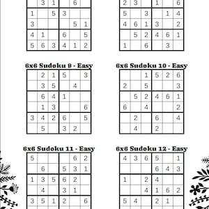 Buy Sudoku Variants | 4x4, 6x6, 9x9 Sudokus - Easy, Medium, Hard | 600 Printable Puzzles With ...