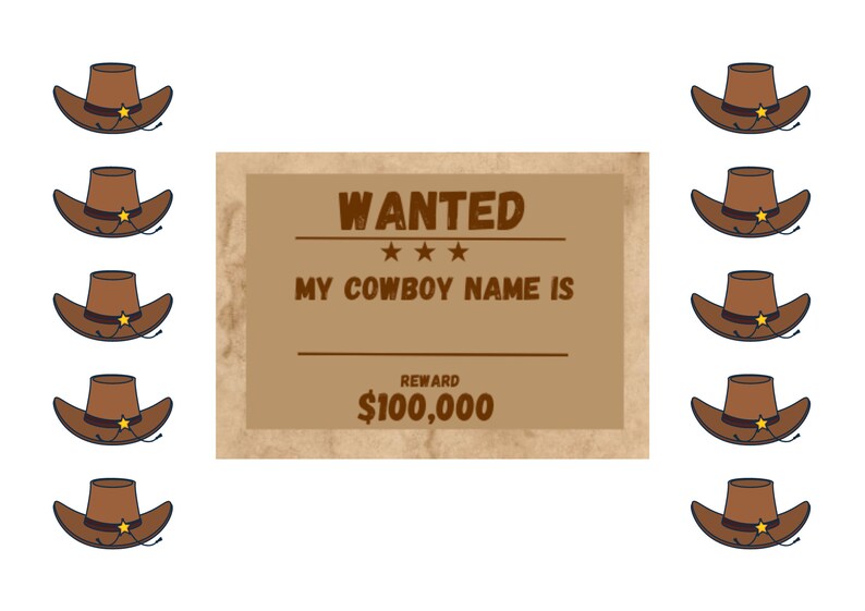 Whats Your Cowboy Name Name Generator Printable Cowboy Instant Download ...