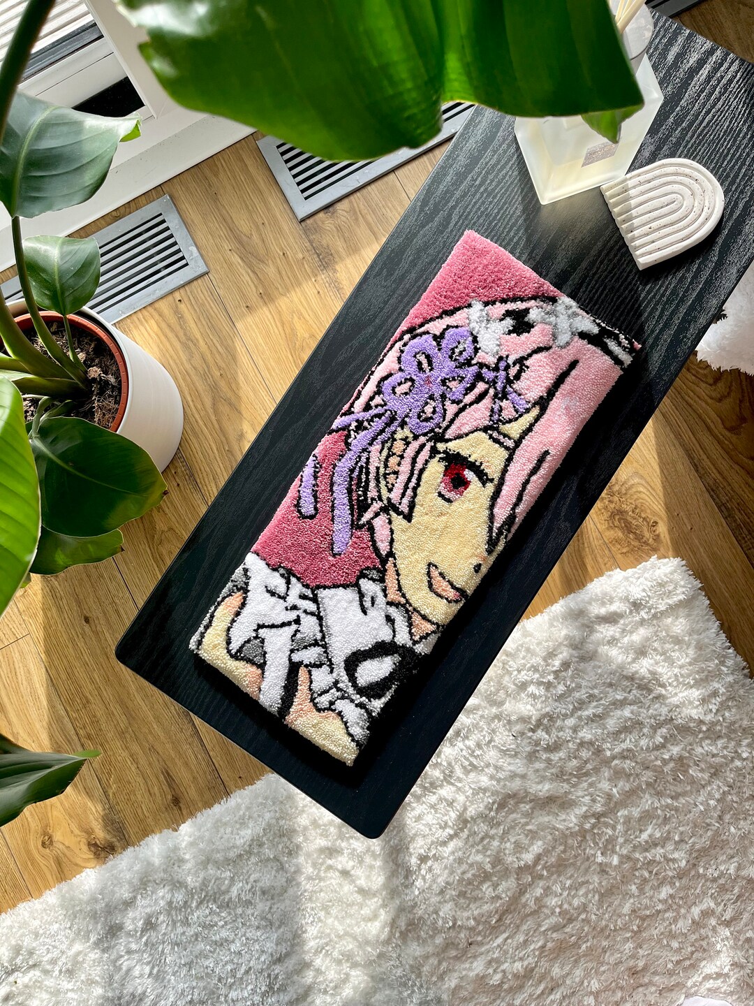 Ram Rug Re-zero Keyboard Rug Wrist Rug Hand Tufted Wall Hanging House ...