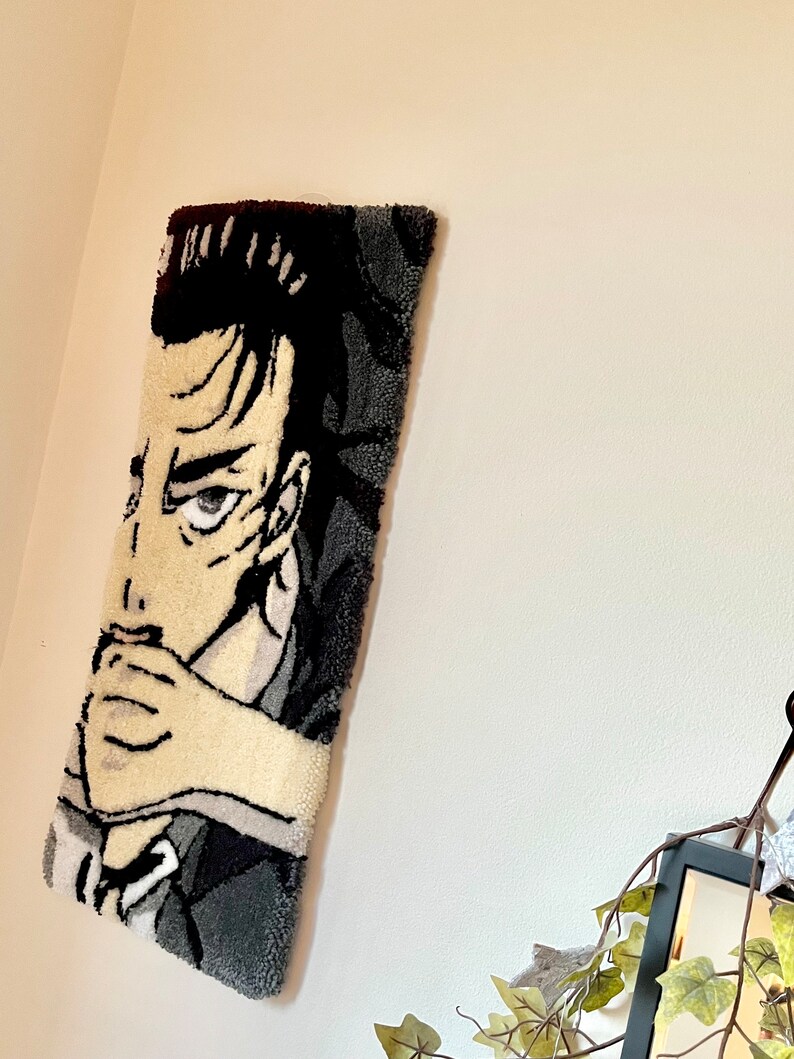 Eren Yeager Attack on Titan AOT Keyboard Rug Wrist Rug Hand Tufted Wall ...
