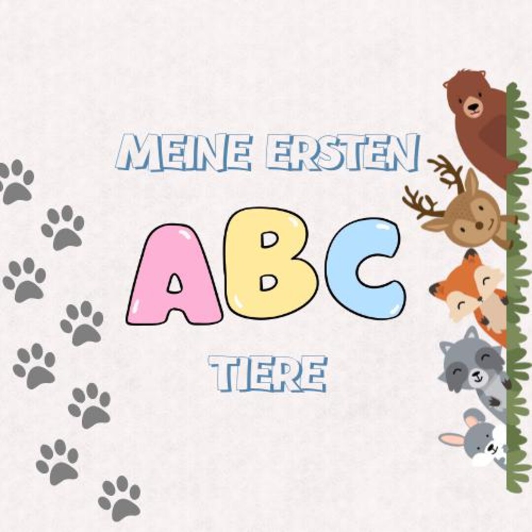 My First ABC Animal Book - Etsy