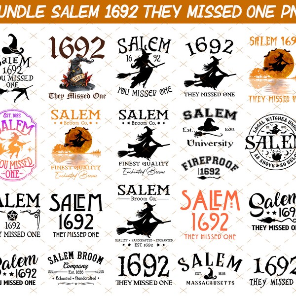 Salem 1692 They Missed One Png - Etsy