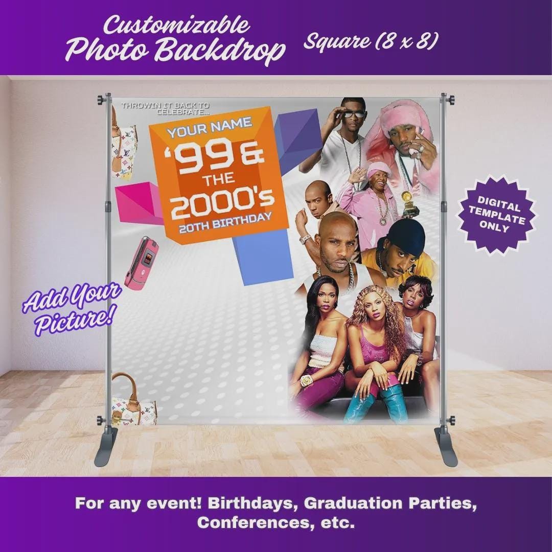 106 & Park Backdrop, 2000s Backdrop, 2000s Party Decorations, 2000s ...