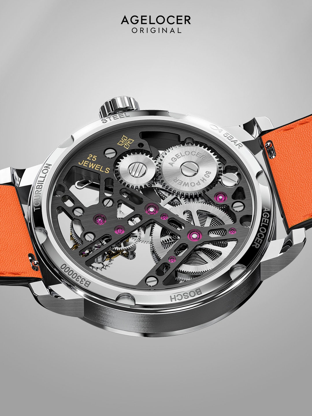 Official Agelocer Elite Flying Tourbillon Mechanical Watch for Men - Etsy