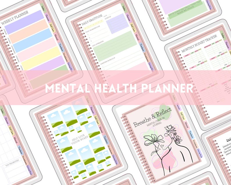 Mental Health Journal, Digital Planner, iPad Planner, Daily Weekly ...