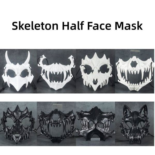 Half Face Mask Cosplay - Etsy