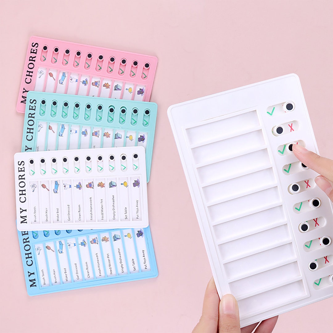 DIY Sliding Routine Chart Chore Chart Daily Checklist Daily - Etsy Canada