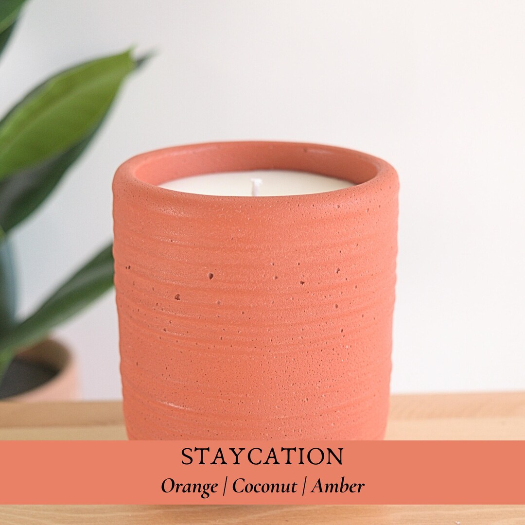 Unique Scented Container Candles, Decorative Concrete Candle Gift ...