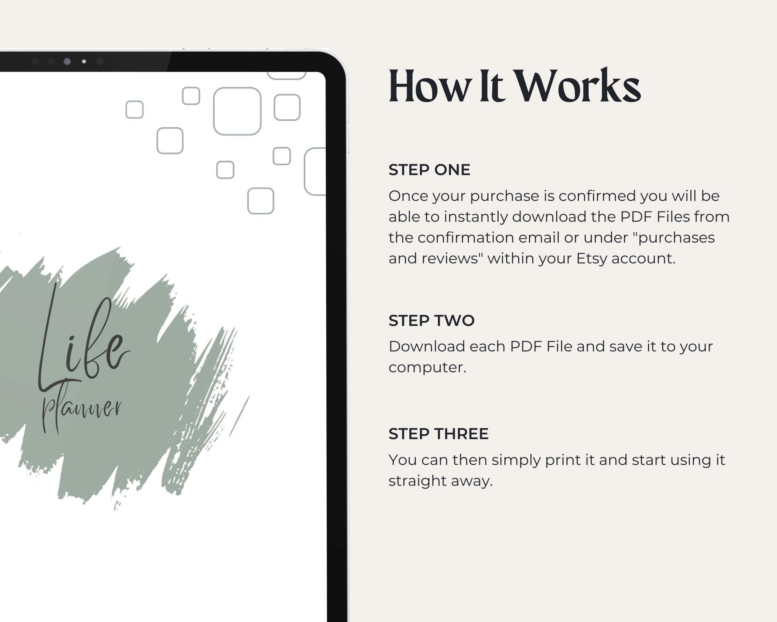 Family Life Planner PDF Printable, A4 Size, Daily Planner, Weekly ...