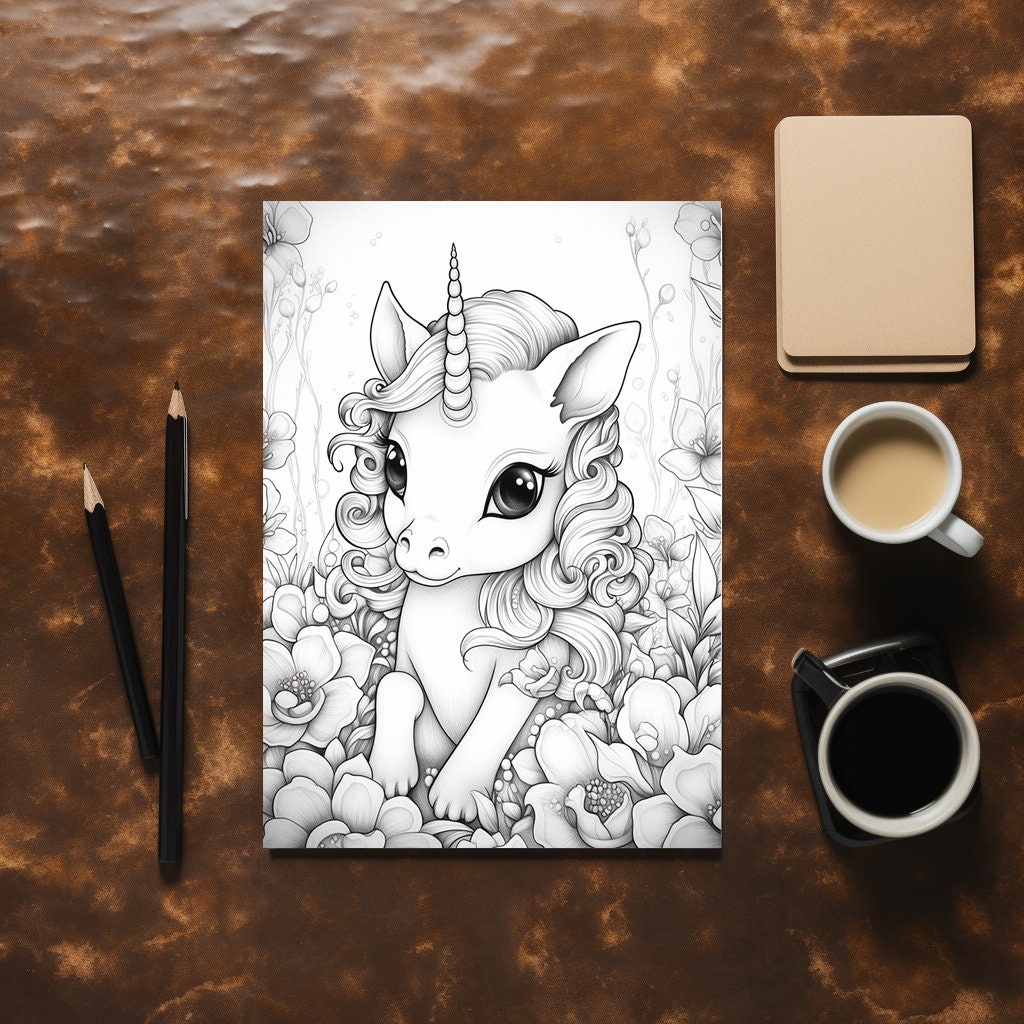 Unicorn Themed Digital Coloring Pages | Step Into the Magical World ...
