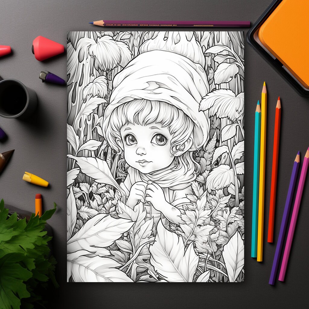 25 Coloring Pages Forest Elves Theme Coloring Book - Etsy