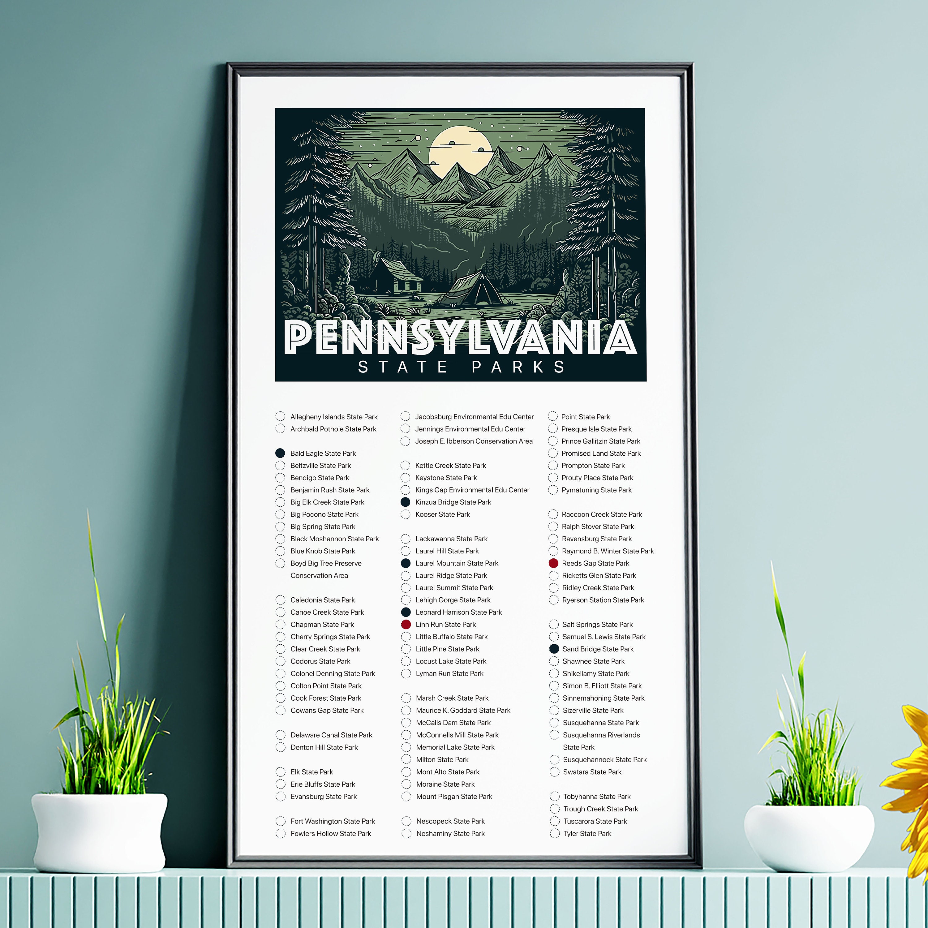 PA State Park Adventure Checklist Pennsylvania State Parks Travel ...